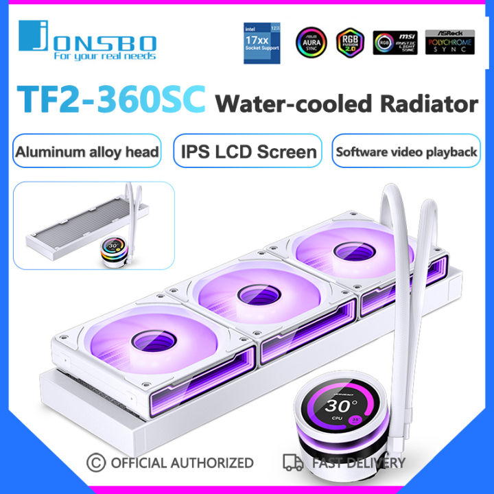 Jonsbo TF-360SC Integrated Water-cooled Radiator ARGB IPS LCD Screen ...