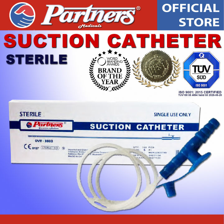 Partners Suction Catheter Fr.12 - 50 pcs/box | Lazada PH