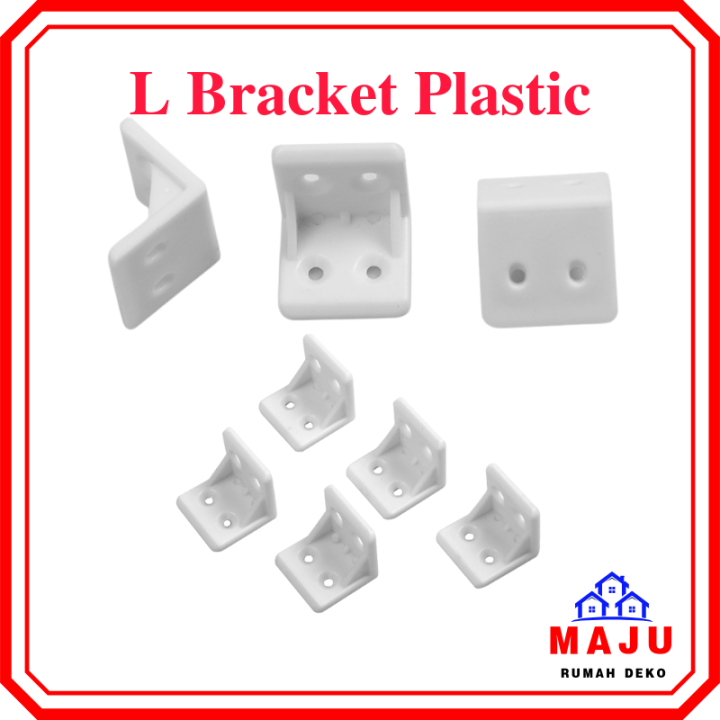 Maju Plastic L Bracket L Shape Right Angle Corner 25mm 25mm Plastik ...