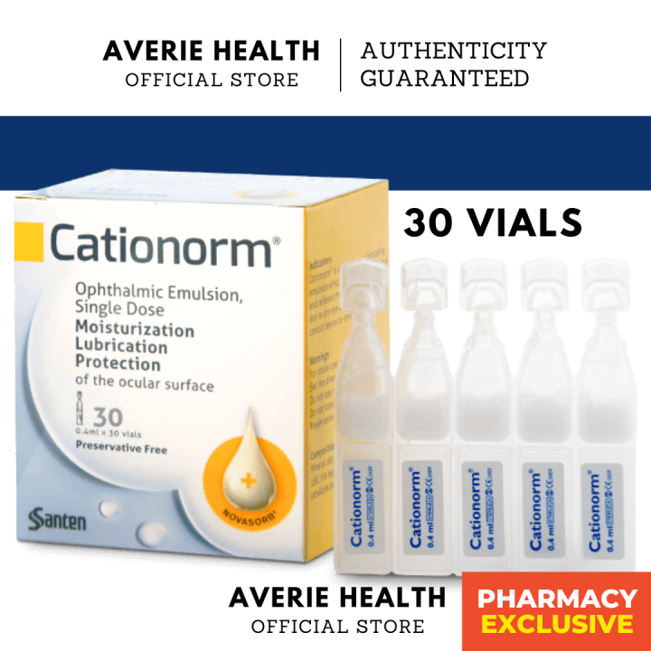[EXP 01/28] Cationorm Ophthalmic Emulsion Eyedrops 30 x 0.4ml | Dry ...