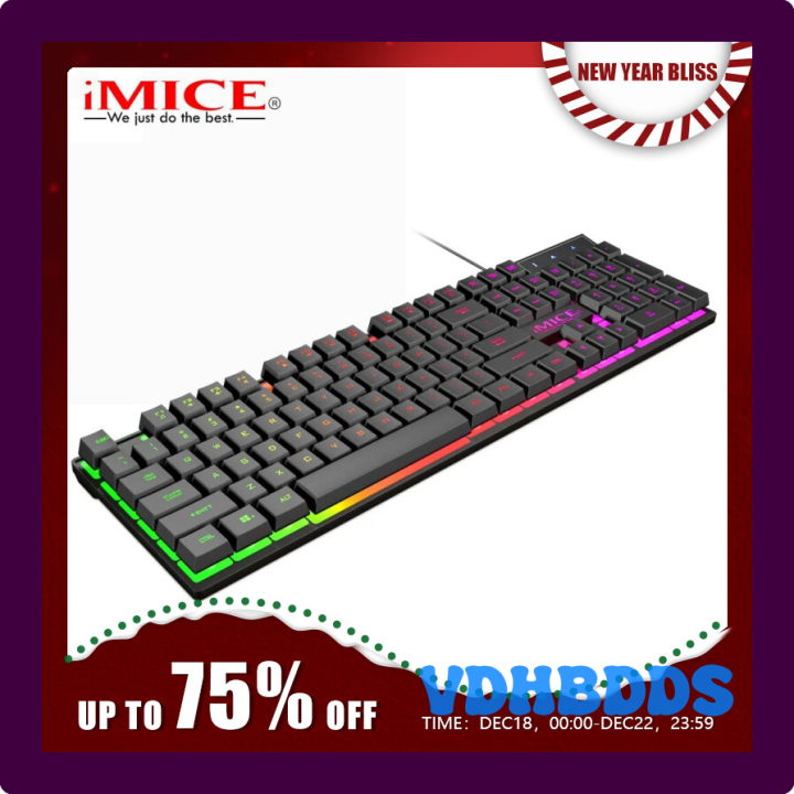 VFHA IMICE AK-600 Wired Keyboard USB Computer Game Machine Suspension ...