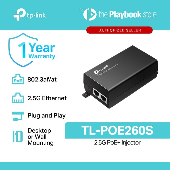 TP-Link TL-POE260S 2.5G PoE+ Plug and Play Injector | Lazada PH