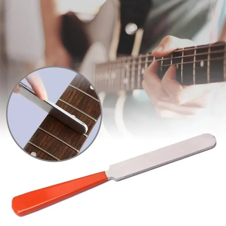 Guitar Fret Crown Edge Grinding File Leveling Tool Metal Narrow Double ...