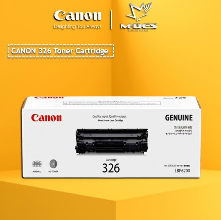 [100% Genuine] Canon Cart 326 Original Toner Ink Cartridge ( 2,100 Page ...