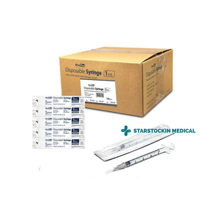 Spoit 1 ml cc Onemed Disposable Syringe Box Isi 100 pcs | Lazada Indonesia