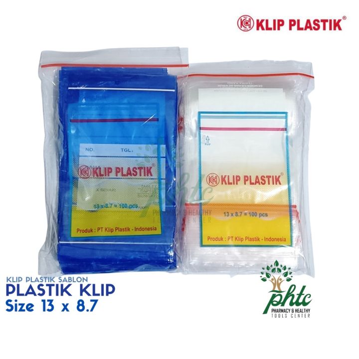 KLIP PLASTIK 13 x 8.7 l Plastik Klip 13x8.7 Beretiket Isi 100 Lembar ...