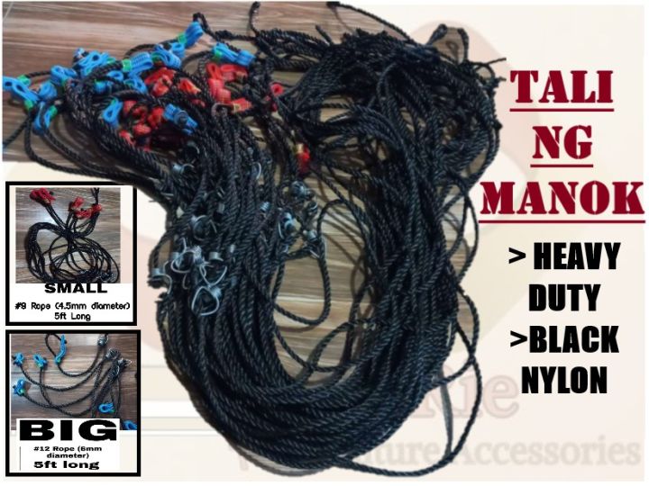Tali ng Manok ( BLACK NYLON) HEAVY DUTY Tried and Tested!!! | Lazada PH