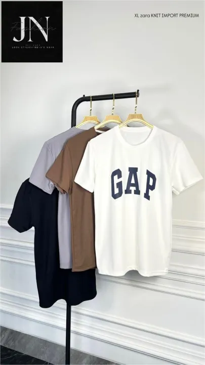 ( JN-FASHION138 ) Kaos Pria Import GAP Standard Knit Import Premium XL - Kaos Keren Simple Bahan ...