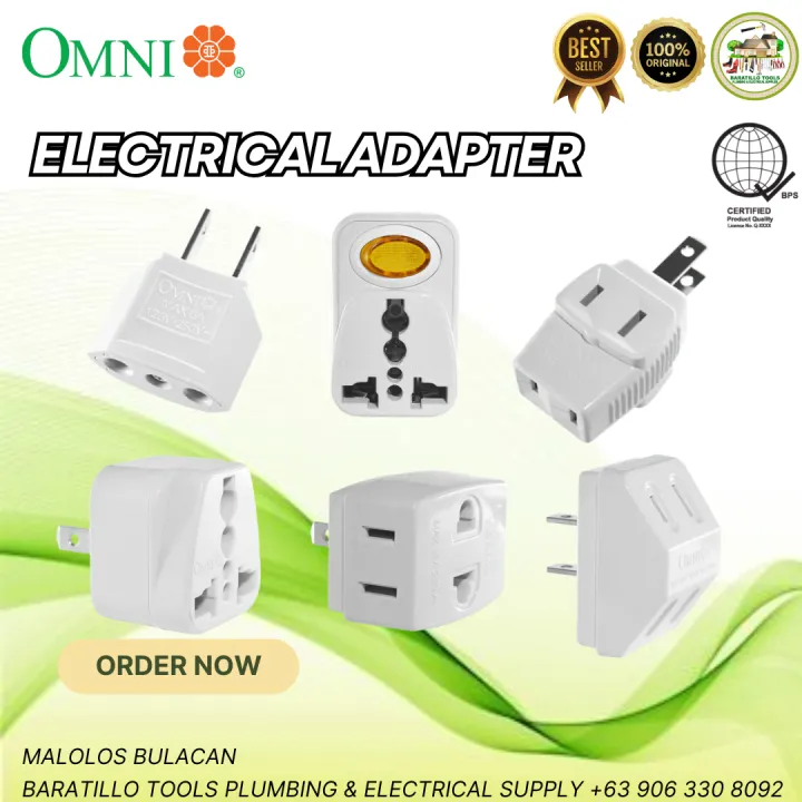 OMNI ELACTRICAL ADAPTER WRA-001 WUA-002 WUS-102 WOA-003 WDA-002 WCA-003 ...