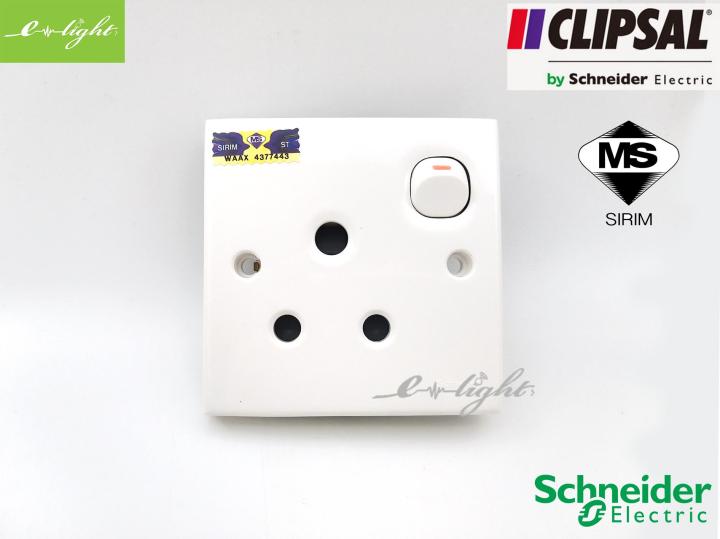SCHNEIDER CLIPSAL 15A 1 GANG SWITCH SOCKET | Lazada