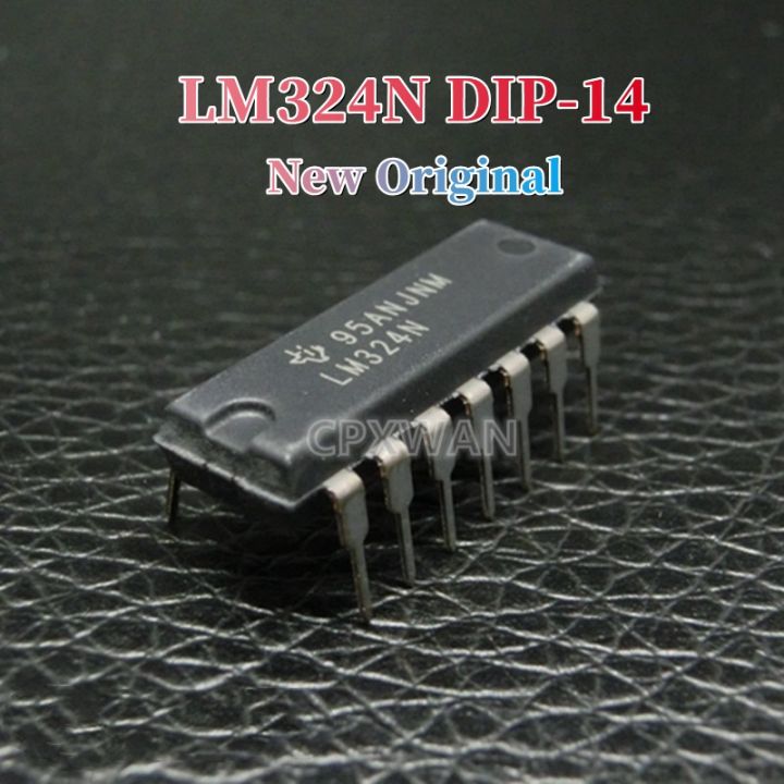 ชิป IC แบบเครื่องขยายสี่พลัง LM324จุ่ม LM324N 10ชิ้นของแท้ใหม่ DIP14 | Lazada.co.th