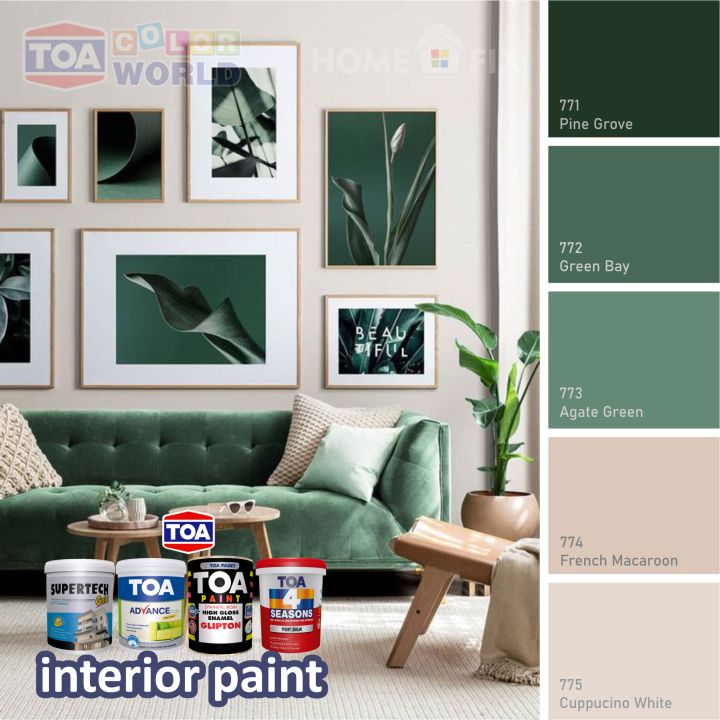 Interior Wall Paint Living Room Colour Ideas TOA Paint | Lazada