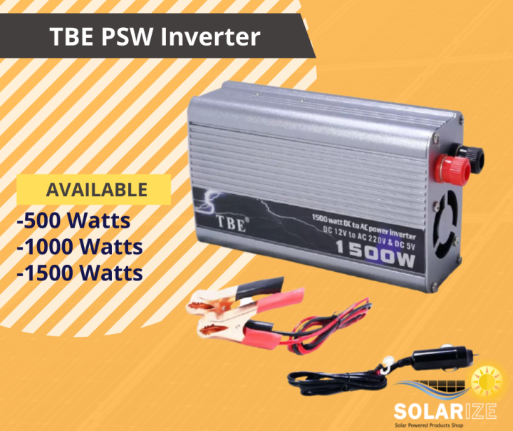 SOLARIZE TBE Pure Sine Wave Inverter 1500 watts, 1000 watts, 500w ...