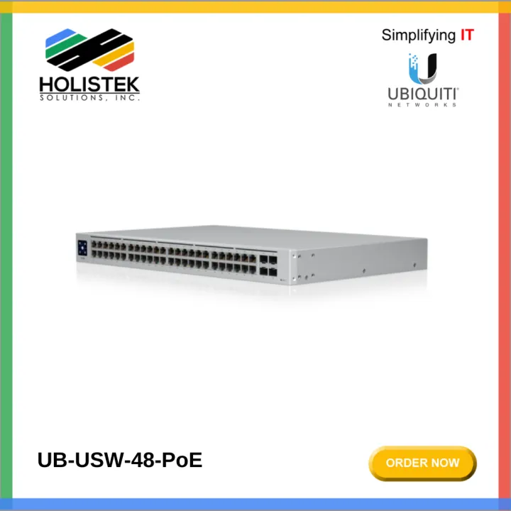Ubiquiti Networks USW-48-POE UniFi 48 Port Gigabit Switch with PoE and ...