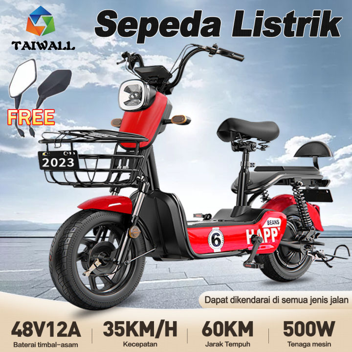 Sepeda listrik / Sepeda Motor Listrik / Sepeda listrik Dengan Pedal ...