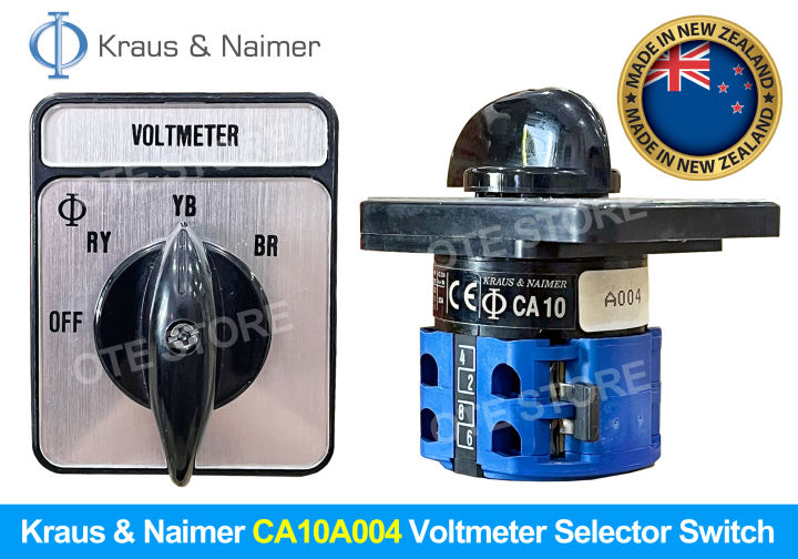 Kraus & Naimer CA10 A004-623E 20A 5.5kW Voltmeter Selector Switch (OFF ...