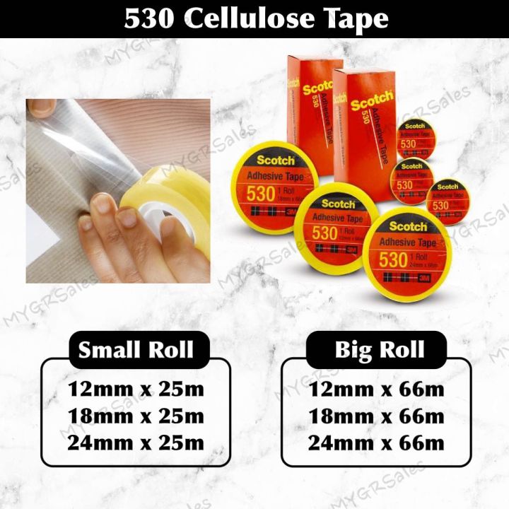 3M 530 Cellophane Adhensive Tape (Original) | Lazada