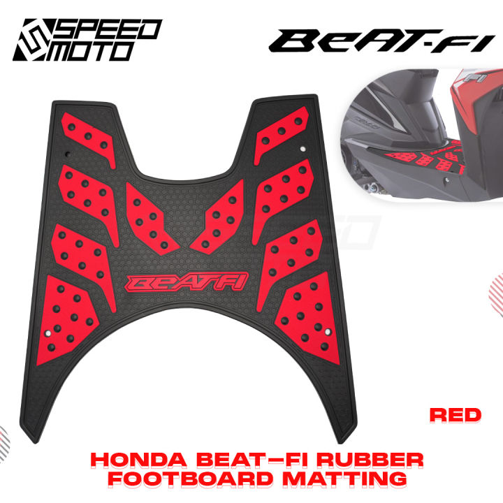 HONDA BEAT FI V1 FOOTBOARD RUBBER MATTING WITH BOLTS FOR BEAT FI V1 ...