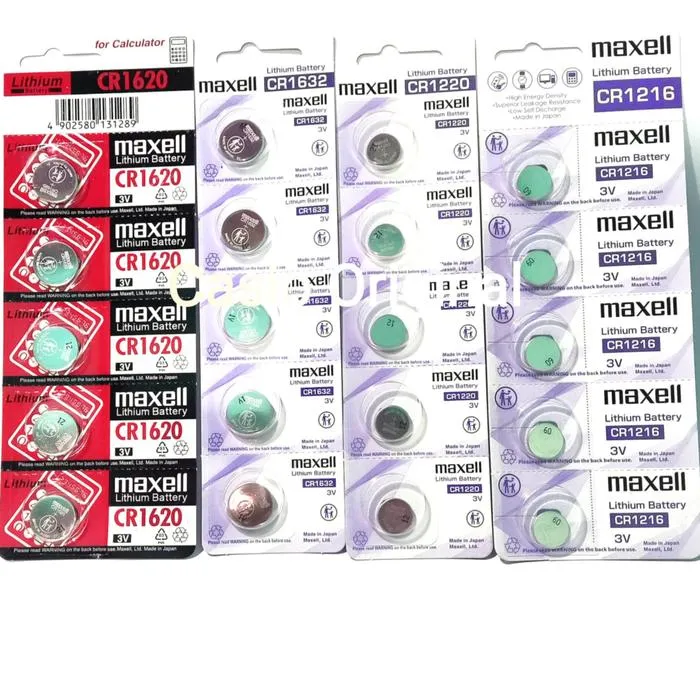 TERLARIS BATERAI MAXEL 1632/CR1632 MAXEL 1620/CR1620 1220/CR1220 1216 ...