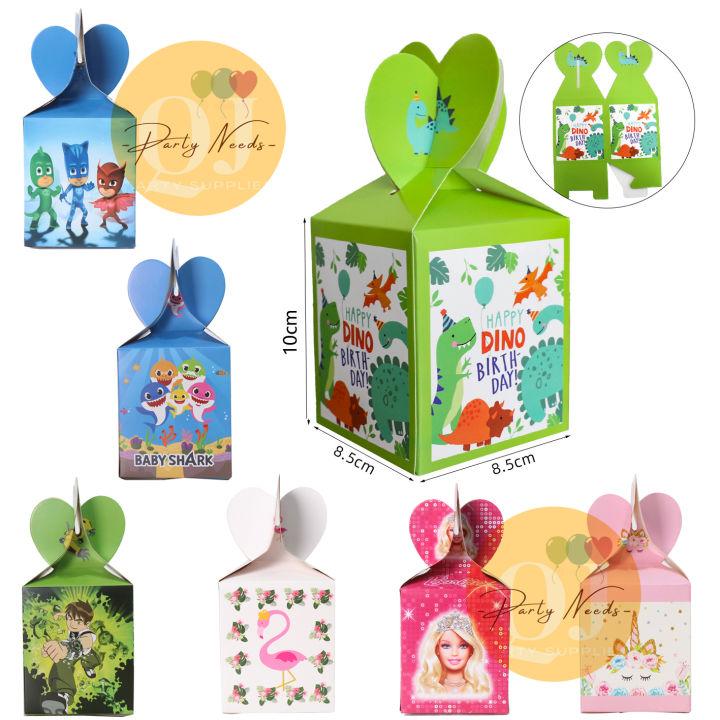 6pcs Party Candy Box For Kids Boys and girls Birthday party Supplies ...