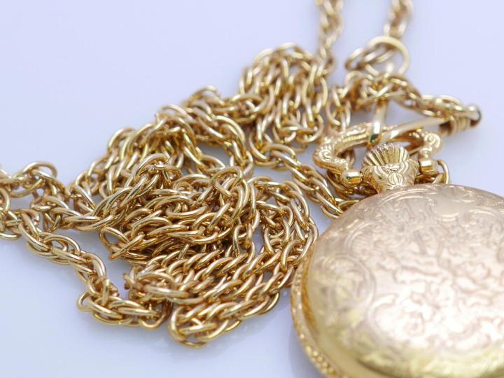 นาฬิกา Vintage มือสองญี่ปุ่น Pocket Watch นาฬิกาพก LAURIER ระบบ QUARTZ ...