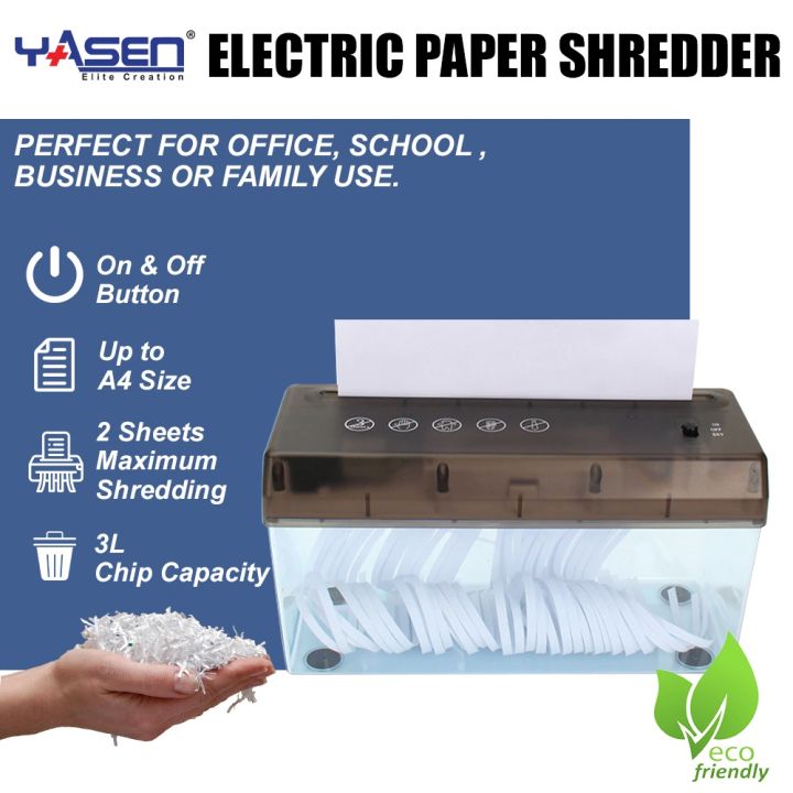 Electric Paper Shredder A4 Desktop Mini Home Office A4 Paper Cutter ...
