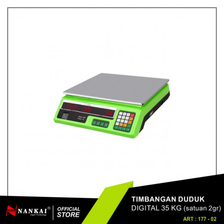 Timbangan Duduk Digital Nankai 35kg Timbangan Laundry Timbangan Buah ...