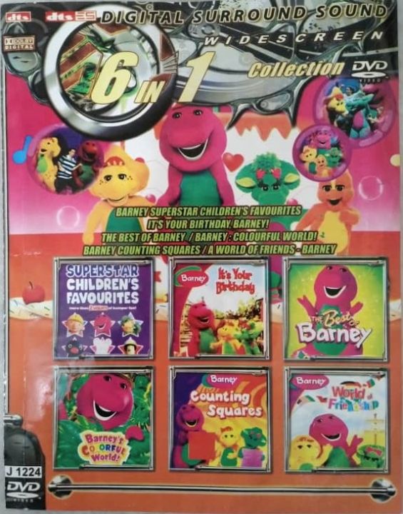 DVD English Cartoon Barney 6 In 1 Collection J 1224 - Movieland682786 ...