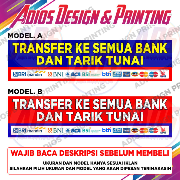 Banner Agen BRilink Transfer Ke Semua Bank / Spanduk Agen BRilink Tarik ...