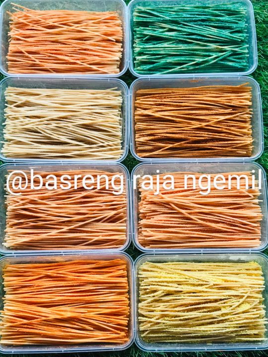 mie lidi ijuk kemasan box 500ml aneka rasa ready varian rasa pedas ...