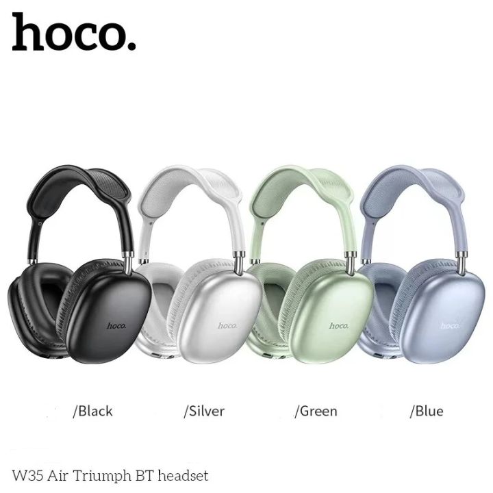 Hoco W35/W35 AIR /W40 หูฟัง บลูทูธ คไร้สาย แบบครอบหู รองรับ การเล่นเพลง แบตเตอรี่ ทนทาน แท้100% ...