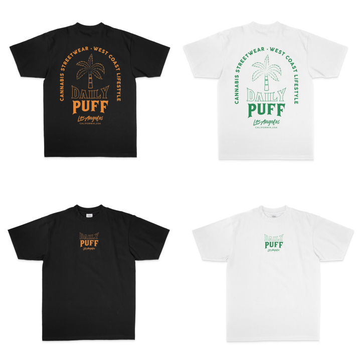DAILY PUFF PREMIUM TEE V3 | SHAKA WEAR SUPER MAX HEAVY 100% US COTTON ...