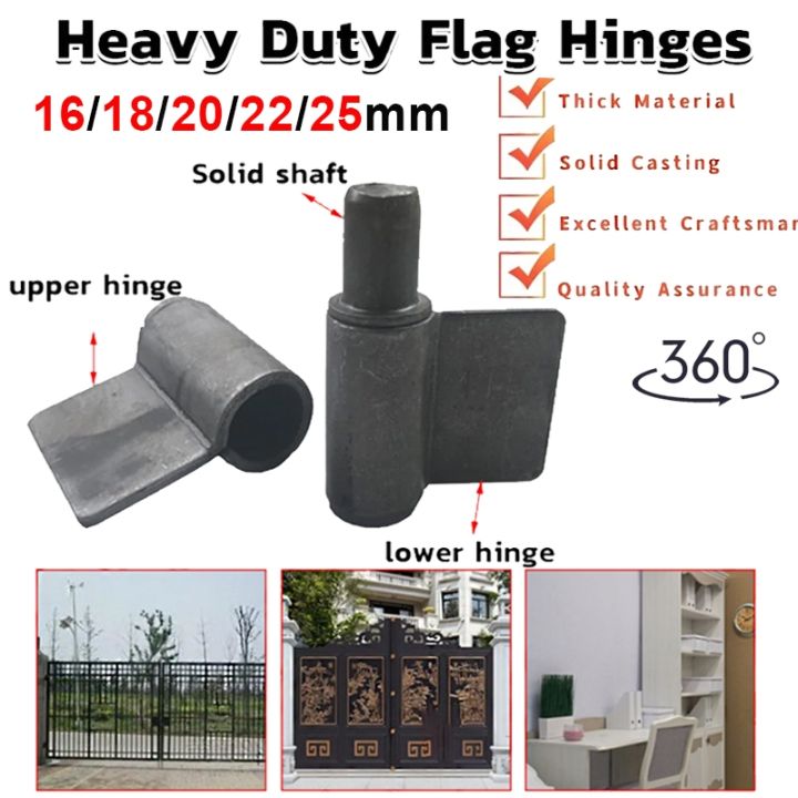Gate Cylindrical Hinge Heavy Duty Flag Hinge Steel Detachable Welding Hinge Flag Door Hinges ...