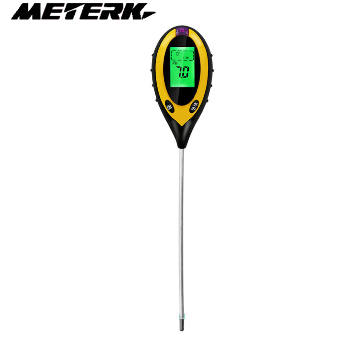 Meterk เครื่องวิเคราะห์ดินดิจิตอลมัลติฟังก์ชั่น,ค่า PH,ความเข้มของแสง ...