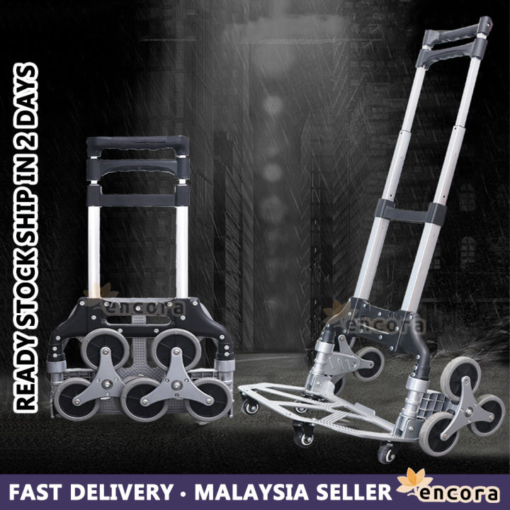Encora Multipurpose Heavy Duty Folding Hand Truck Sr Climbing Titanium ...