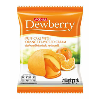 DEWBERRY PUFF CAKEขนมดิวเบอร์รี่พัฟเค้ก 17g. x6 ซอง (เลือกรสได้ ...