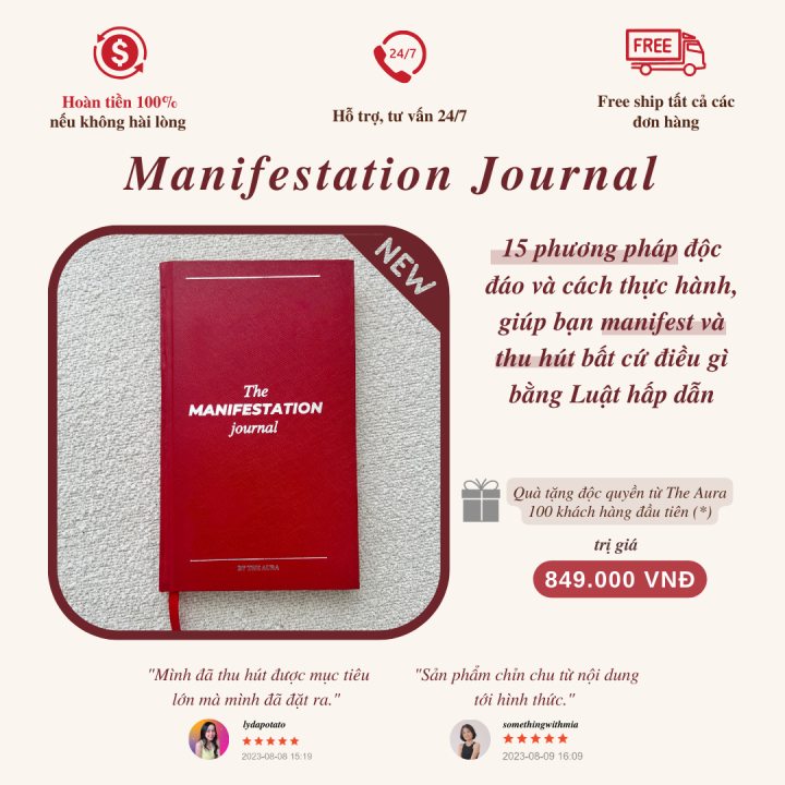 [QUÀ TẶNG ĐỘC QUYỀN 849K] Sổ Tay, Sổ Nhật Ký Manifestation Journal ...