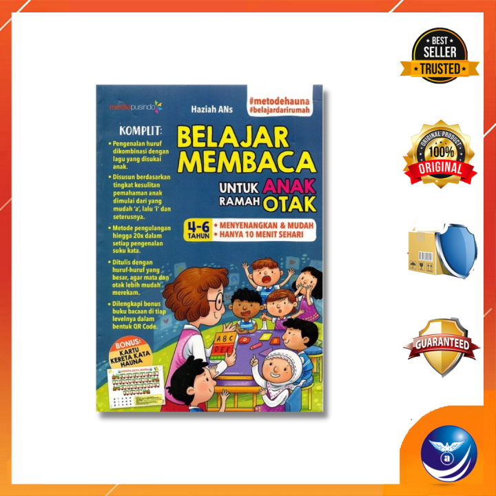 Buku BELAJAR MEMBACA UNTUK ANAK RAMAH OTAK (METODE HAUNA) | Lazada ...