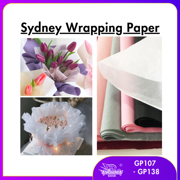 40PCS SYDNEY WRAPPING PAPER / GIFT PAPER / SYDNEY PAPER FLOWER WRAPPING ...