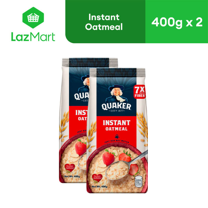 Quaker Instant Oats 400g - Pack of 2 | Lazada PH