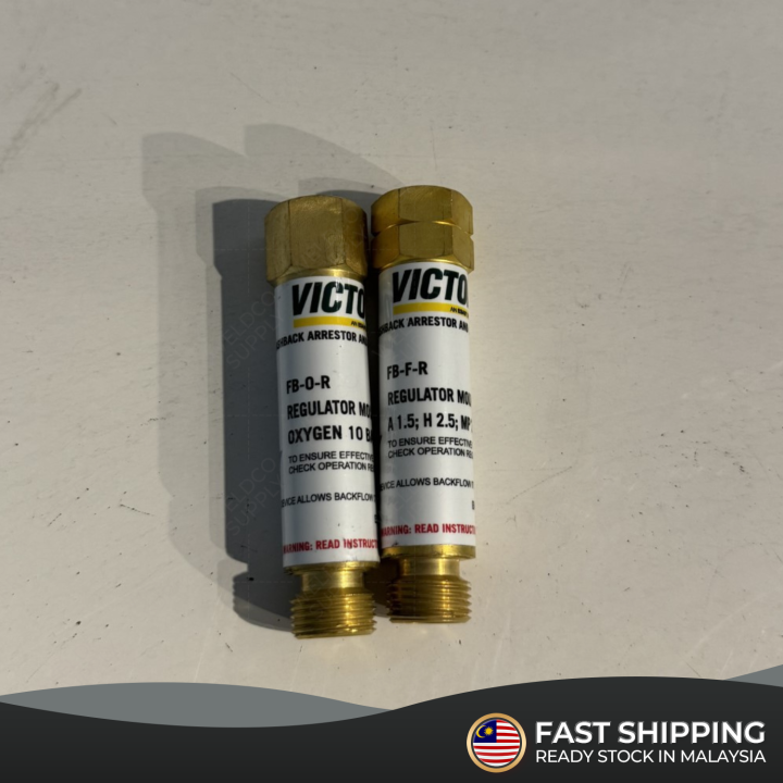 VICTOR Flashback Arrestor FB-F-T Oxygen & Fuel (Regulator) 🔥PREMIUM ...