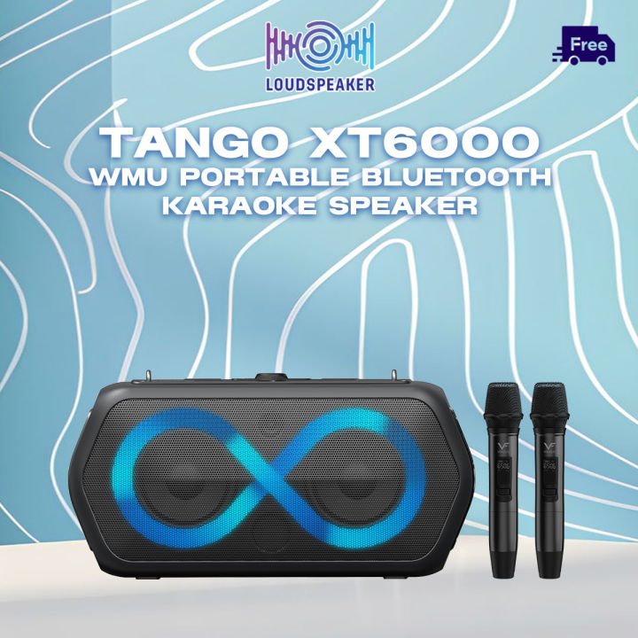 Vinnfier VF Tango XT6000 WMU Portable Bluetoorh Karaoke Speaker 300W Party Light Effects 2 UHF ...