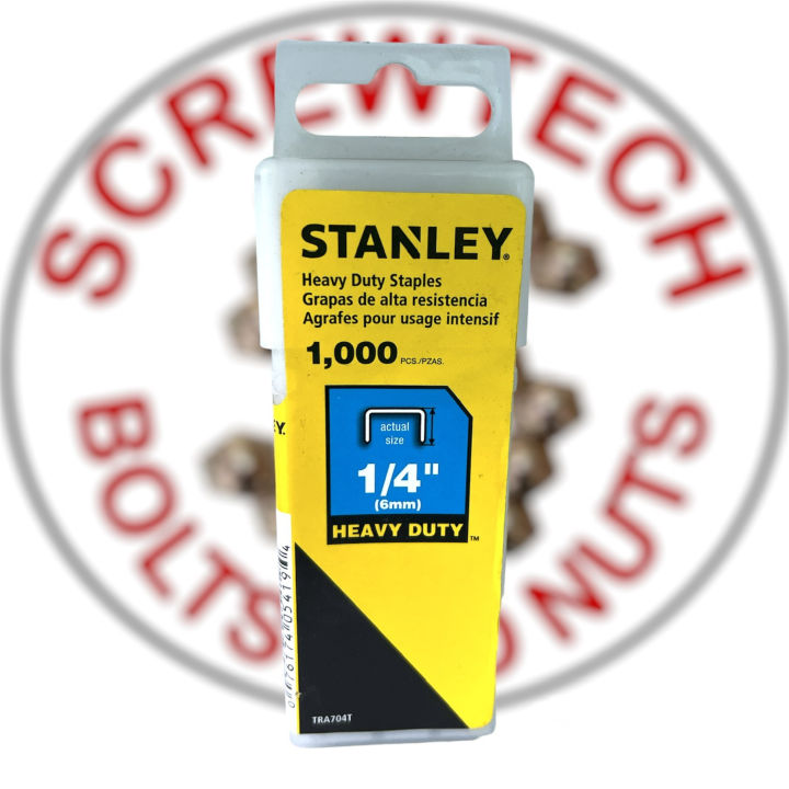 STANLEY STAPLE WIRE HEAVY DUTY 1/4" ( TRA704T) | Lazada PH