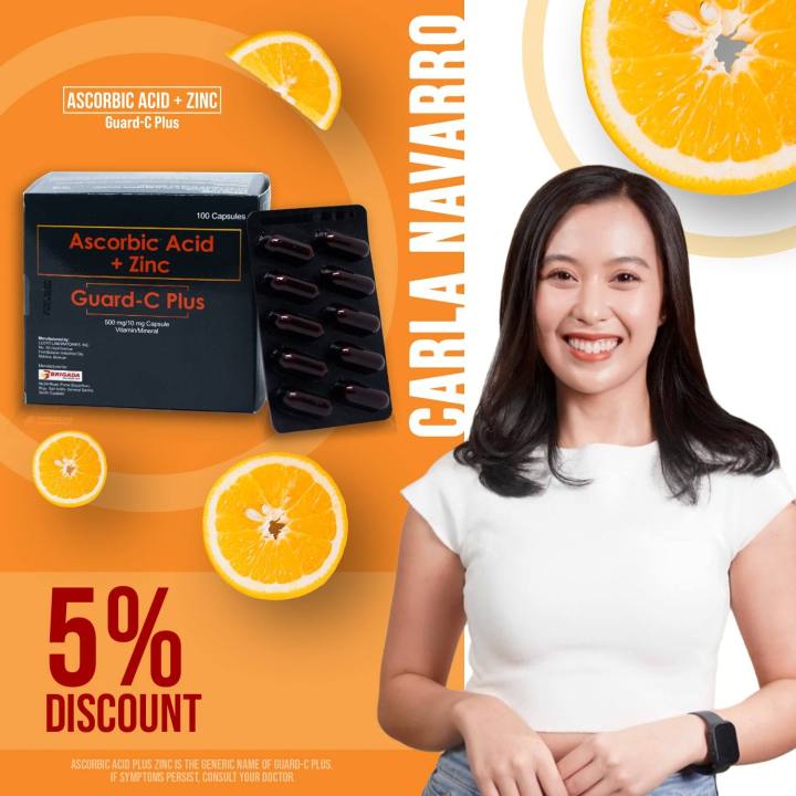 Guard-C Plus Ascorbic Acid + Zinc (CARLA NAVARRO 5% Discount) | Lazada PH