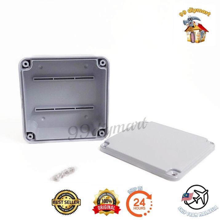 PVC Enclosure Box / Junction Box Small Size 4.5" x 4.5" x 1.8" (with ...