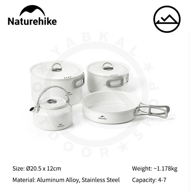 Naturehike Ceramic Non-stick Cookware Set | Lazada PH