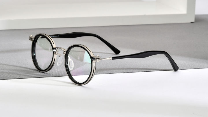 FONEX Alloy Glasses Frame Men Brand Design Retro Vintage Round ...