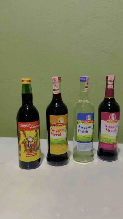 anggur merah cap orang tua / anggur gold / anggur gold / anggur putih 1 ...