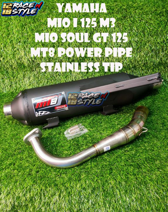 MT8 PIPE YAMAHA MIO i 125 / MIO SOUL I GT 125 / MIO GEAR 125 / GRAVIS ...