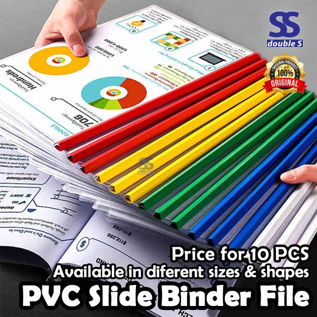 PVC Slide Binder A4 10Pcs/Report Cover/Slide Binder File/Slot File A4 ...